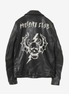 Hellfire Club Biker Leather Jacket - Stranger Things Outfits